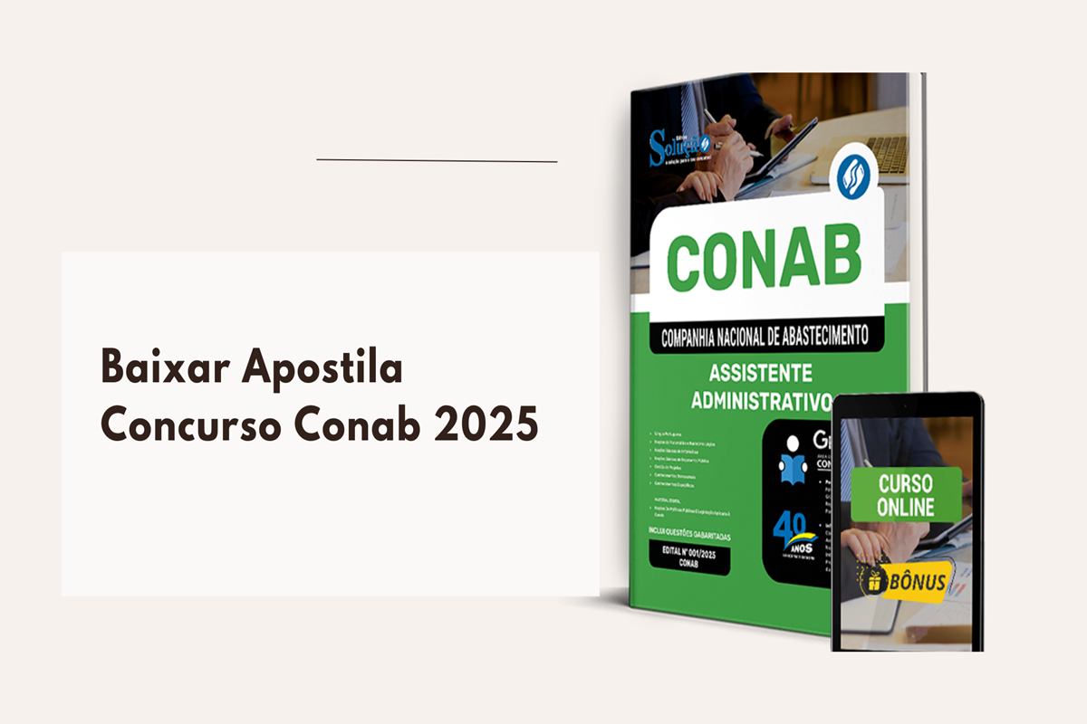 Apostila Concurso Conab 2025 PDF e Impressa